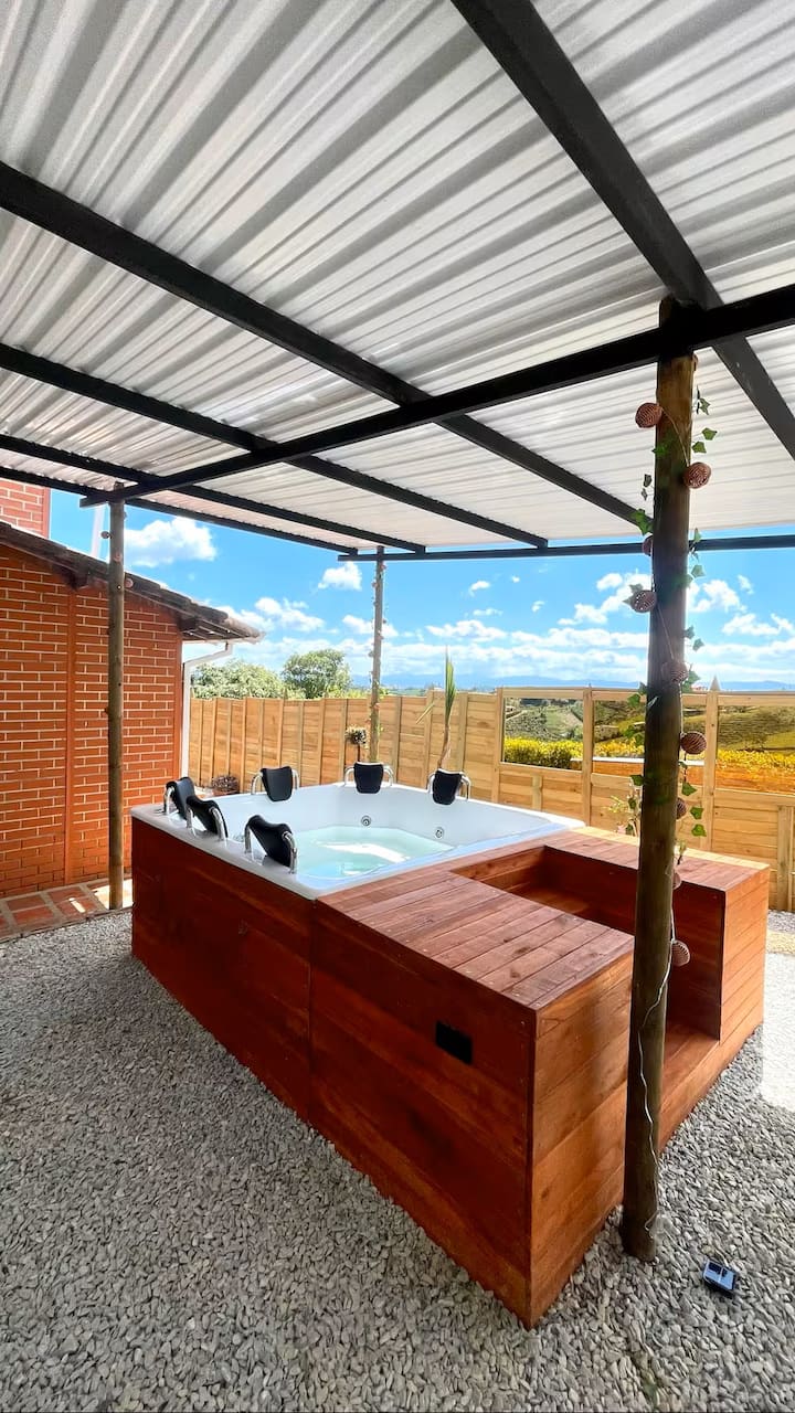 Cabaña Con Jacuzzi Privado Cerca De Guatapé - Marinilla