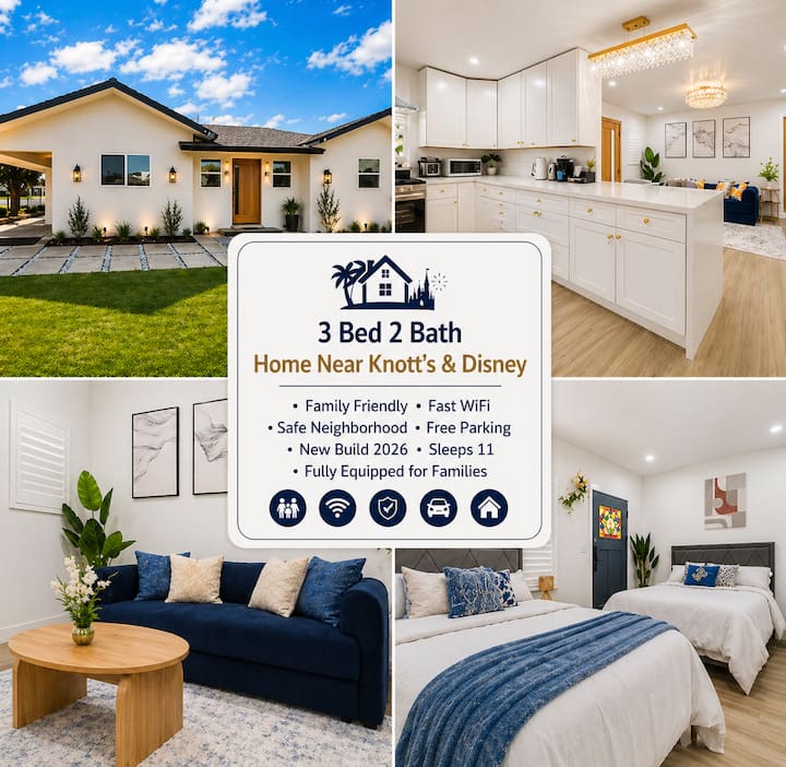 Stylish & Cozy Family Retreat By Disney & Knott’s - Buena Park, CA
