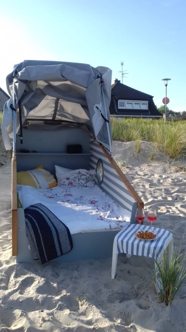 Schlafstrandkorb Nr. 3 In Sierksdorf An Der Ostsee - Sierksdorf