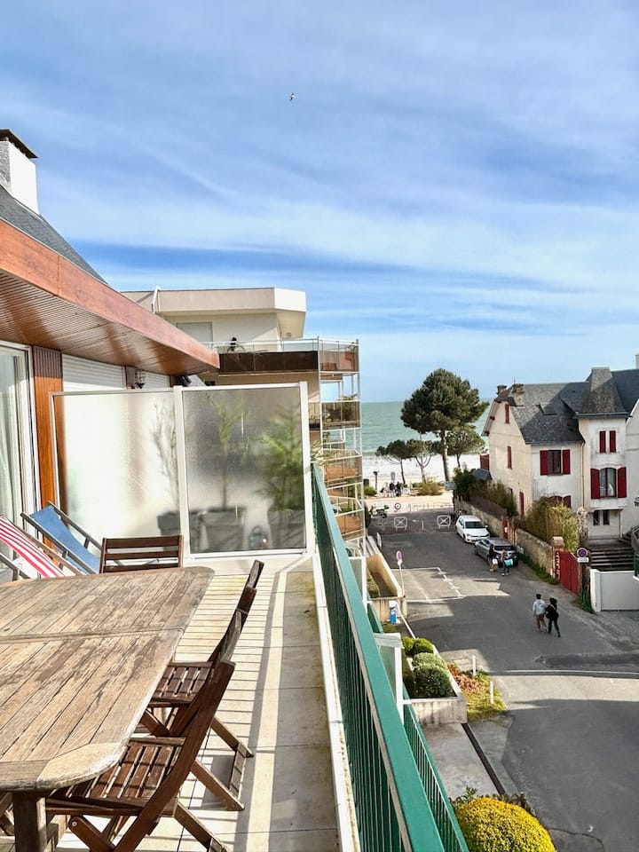 Terrasse Vue Mer · Plage 50m · Grand Appt Familial - Le Pouliguen