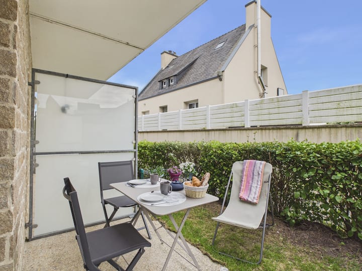 50 M Plage - Appartement Avec Terrasse Pour 2 - Plouguerneau