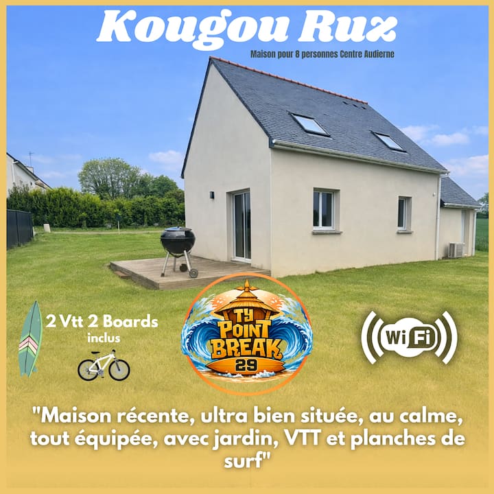 Kougou Ruz! Proche Du Centre Et Des Plages - Pointe du Raz