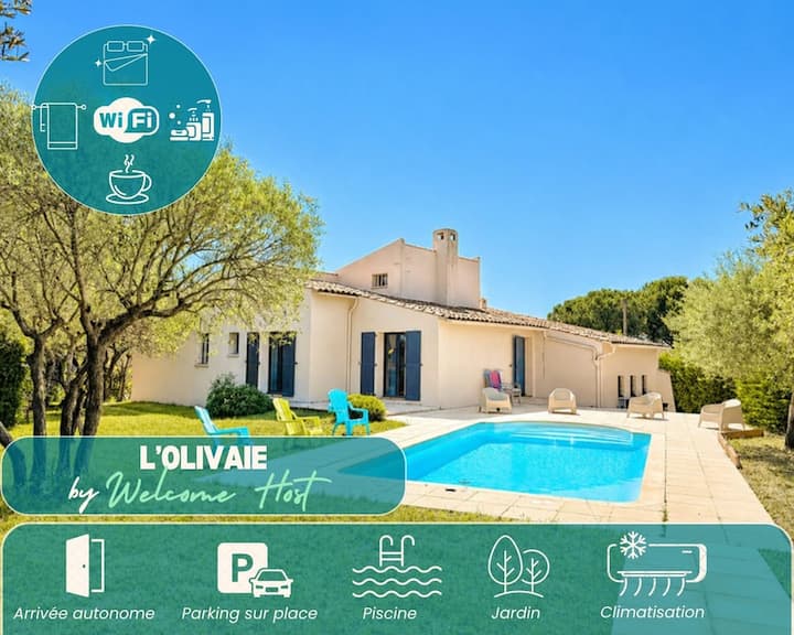 L’olivaie • Villa 8 Pers Piscine & Jardin - Nîmes