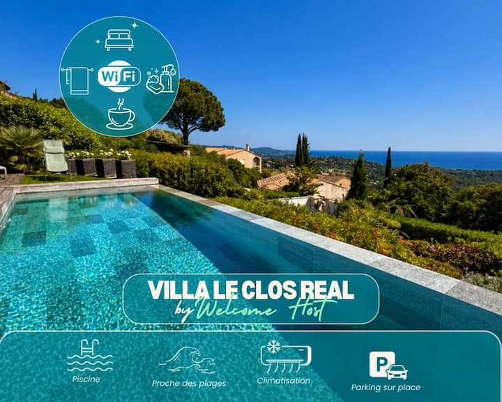 Villa Le Clos Réal Vue Panoramique, Piscine, 9 Per - La Croix-Valmer