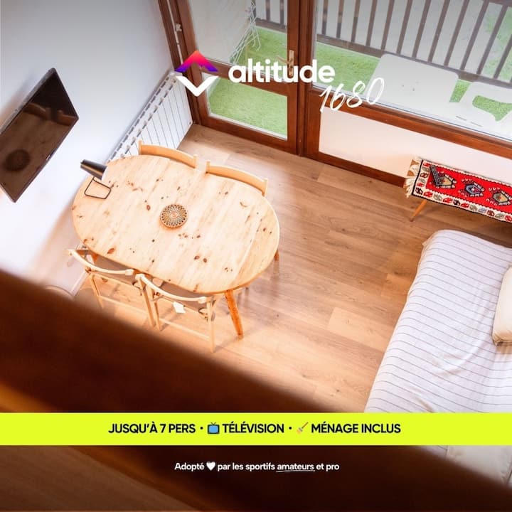 Altitude 1680 - Appartement Lumineux Avec Balcon - Font-Romeu-Odeillo-Via