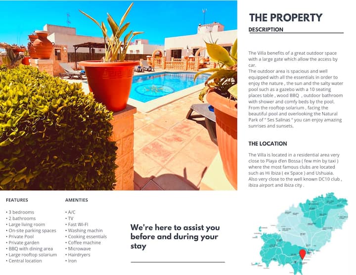 Playa D’en Bossa Area, Private Villa - Ibiza