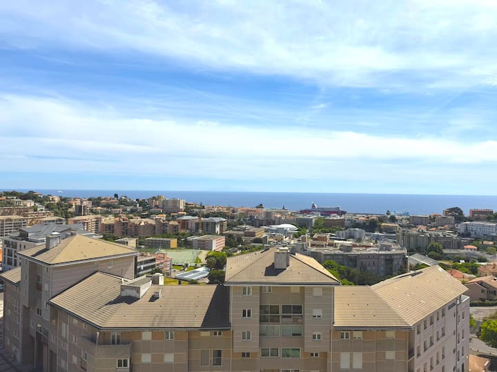 Studio Climatisé Avec Vue Mer - Port de Bastia
