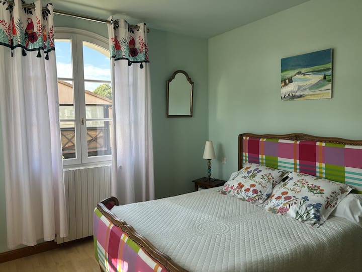 Chambre Verte +Salle De Bain + Wc Privé+petit Déj - Pézenas