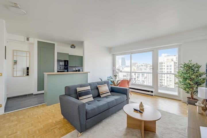 Appt Lumineux -1bdr/4p- Proche Paris & La Défense - Courbevoie