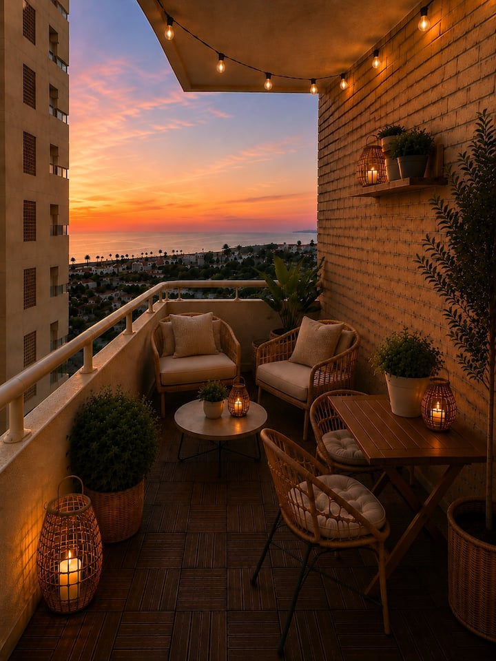 Casa Agua | Sea View, Pool, Air Cond & Wifi 1gb - Roquetas de Mar