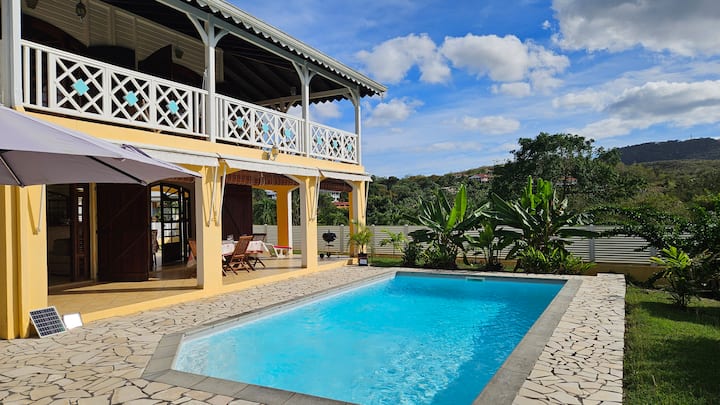 Villa Calebassier, Piscine, Billard, Piano 3 Ilets - Les Anses-d'Arlet