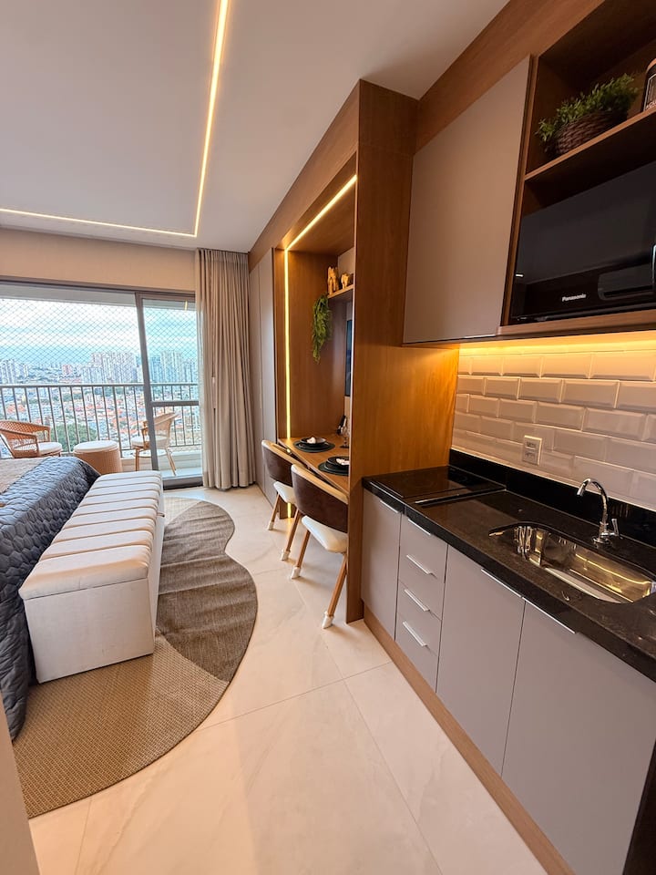 24° Andar 8km Airport/garage/pool/gym/coworking - 과룰류스
