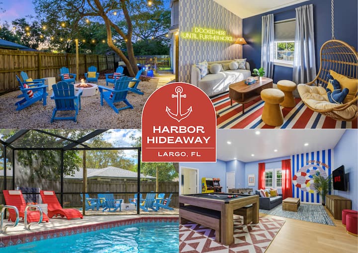 Sleeps 10 • Heated Pool • Game Room • Hot Tub - Indian Rocks Beach, FL