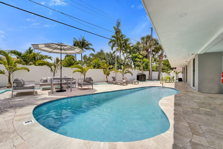 Heated Pool, Mini Golf, Bicycles, 6 Min To Beach. - Fort Lauderdale