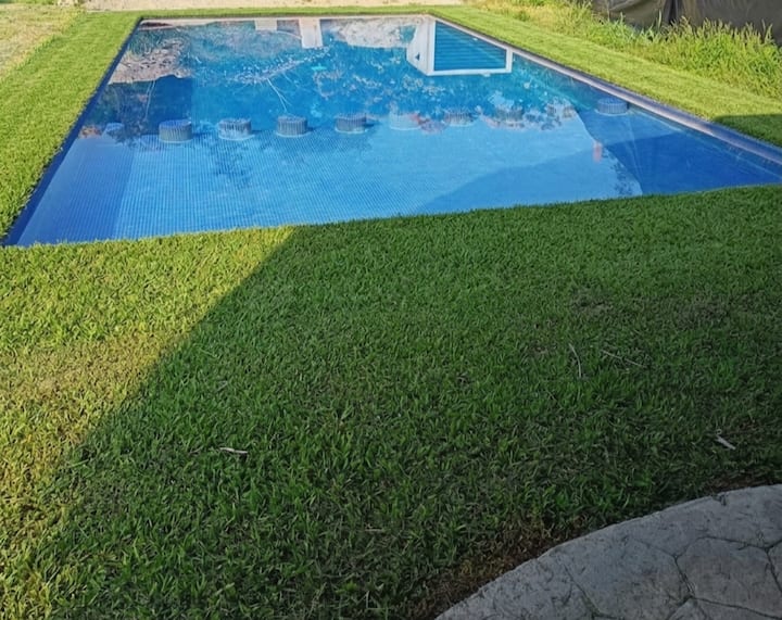 Casa Frente Alberca Con A/c, 7 Min De La Playa - Mexico