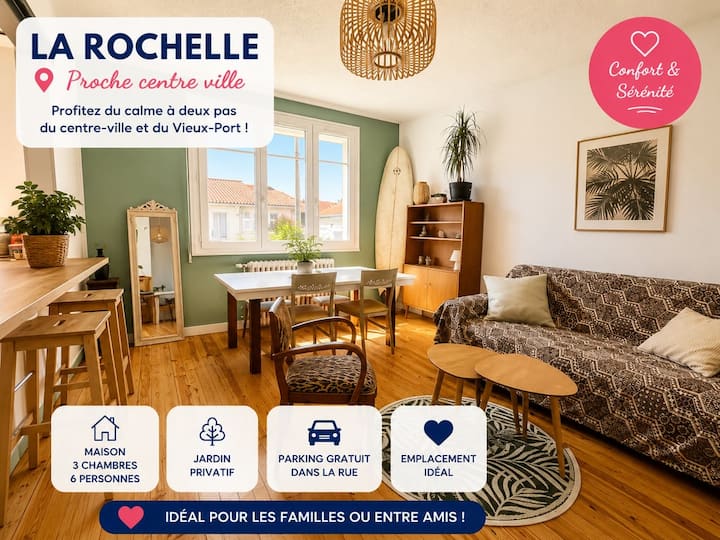 Family Home With A Garden Near The Town Centre - La Rochelle