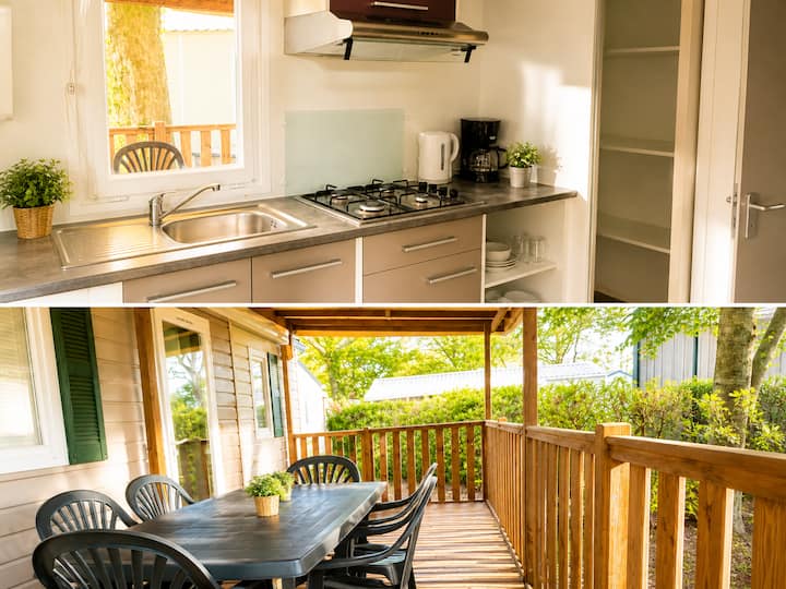 Miobilhome + Terrasse - Étang d'Aureilhan
