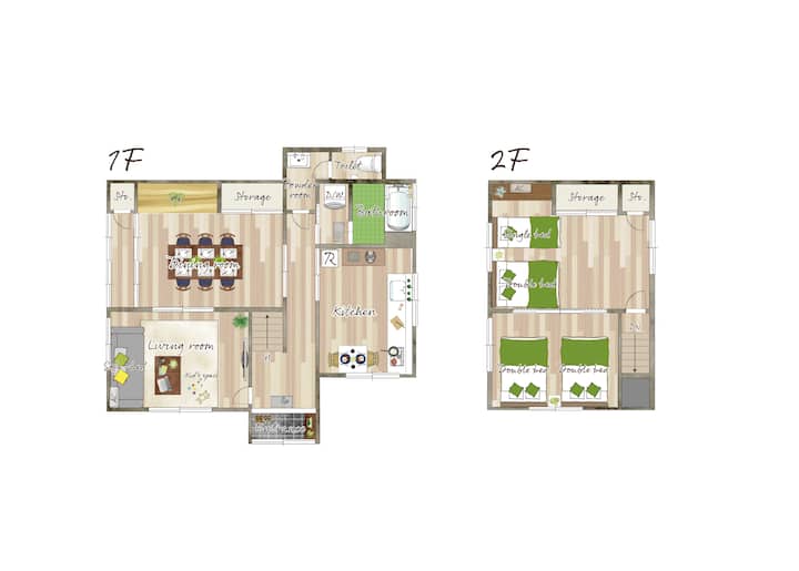 Newdeal|entirehome|16mintolegoland|9 Guests|free P - Nagoya