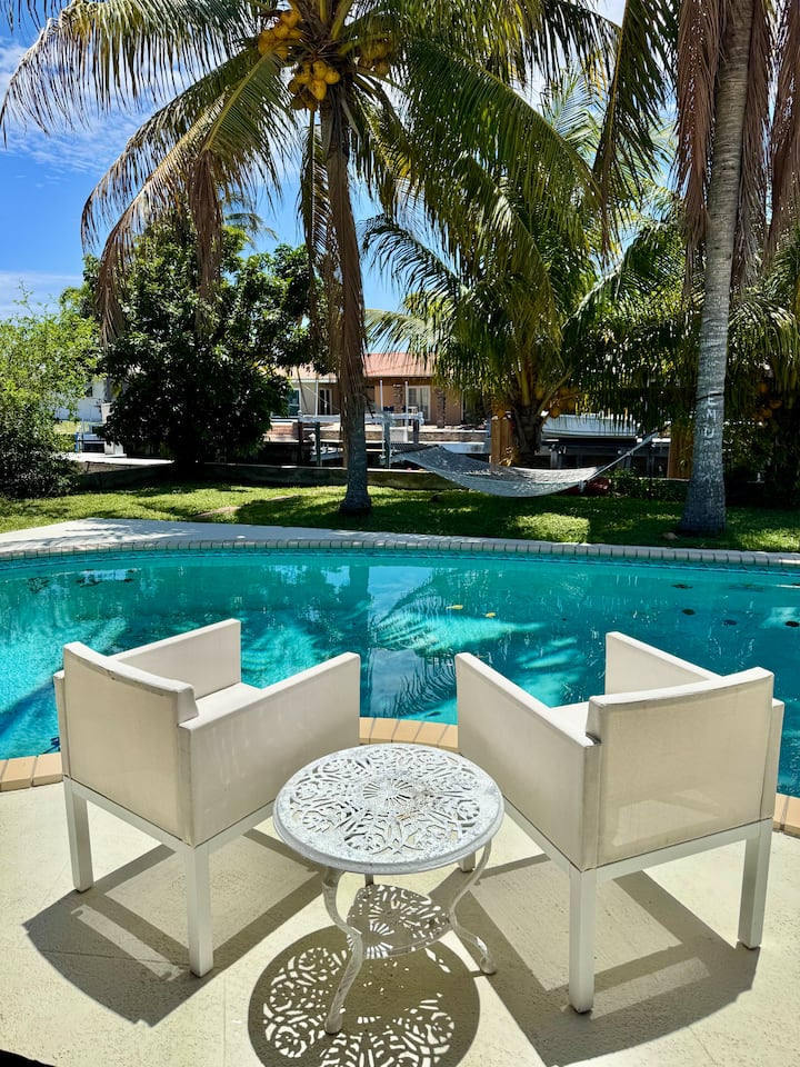 Waterfront Oasis | Dock Pool Tesla & Beach Access - Boca Raton, FL