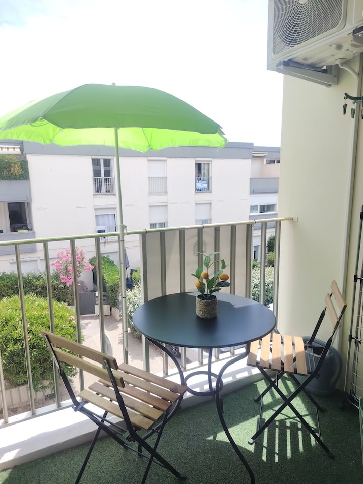 Studio Paisible Climatisation Ascenseur - Balaruc-les-Bains