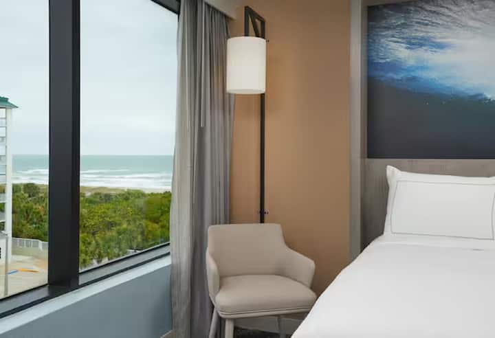 Coastal 2-queen Room | Heated Pool & Fire Pit - Cocoa Beach, FL