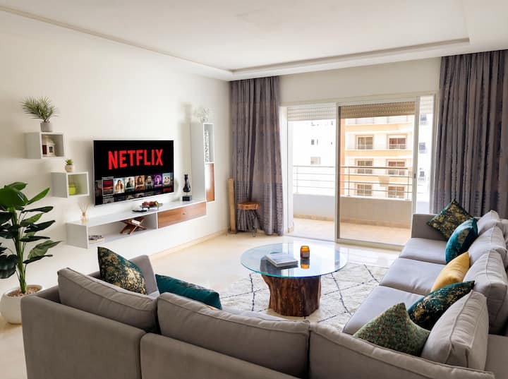 Appartement Cosy Avec Fibre En Plein Centre-ville - Agadir