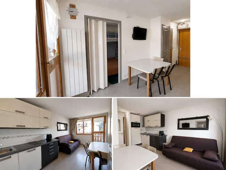 Studio 5 P. Coeur Station - Ski-in/out - Valfréjus - Modane