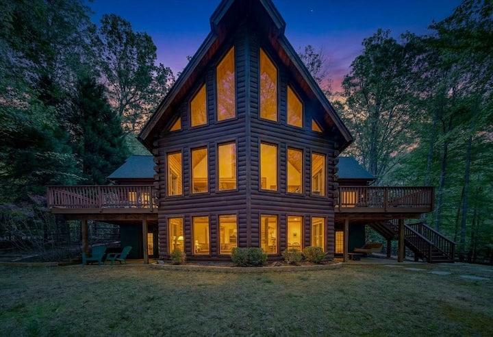 Waterfront Log Cabin W/boathouse On Lake Anna - Bumpass, VA