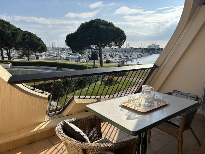 Appt Studio Cabine Climatisé 4 Couchages Port Cama - Aigues-Mortes
