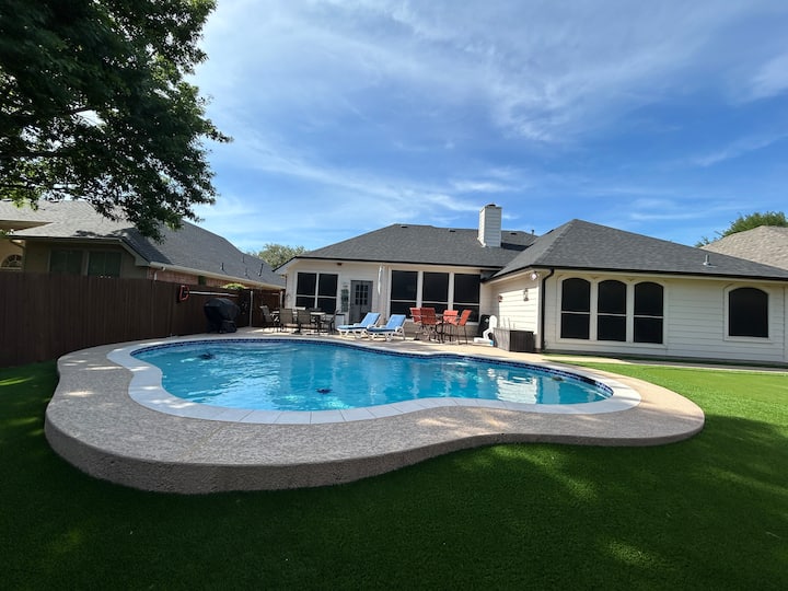 3br Home W/ Pool & Office | Near Dallas Fifa 2026 - Mansfield, TX