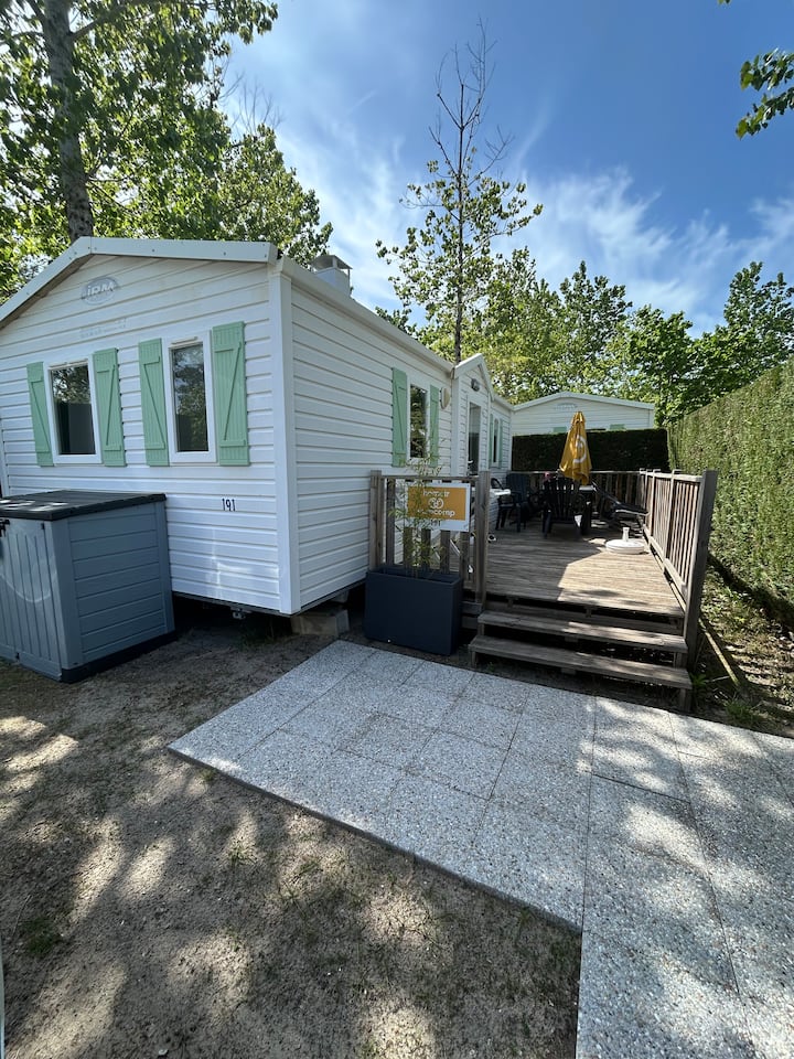 Mobil-home Cosy Clim + Terrasse - 5 Pers / Océan - Soustons