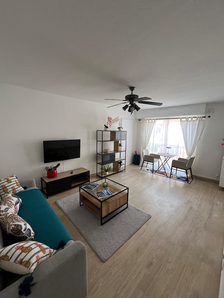 Studio Moderne Situé à 2 Pas De La Plage Et Cannes - Golfe-Juan