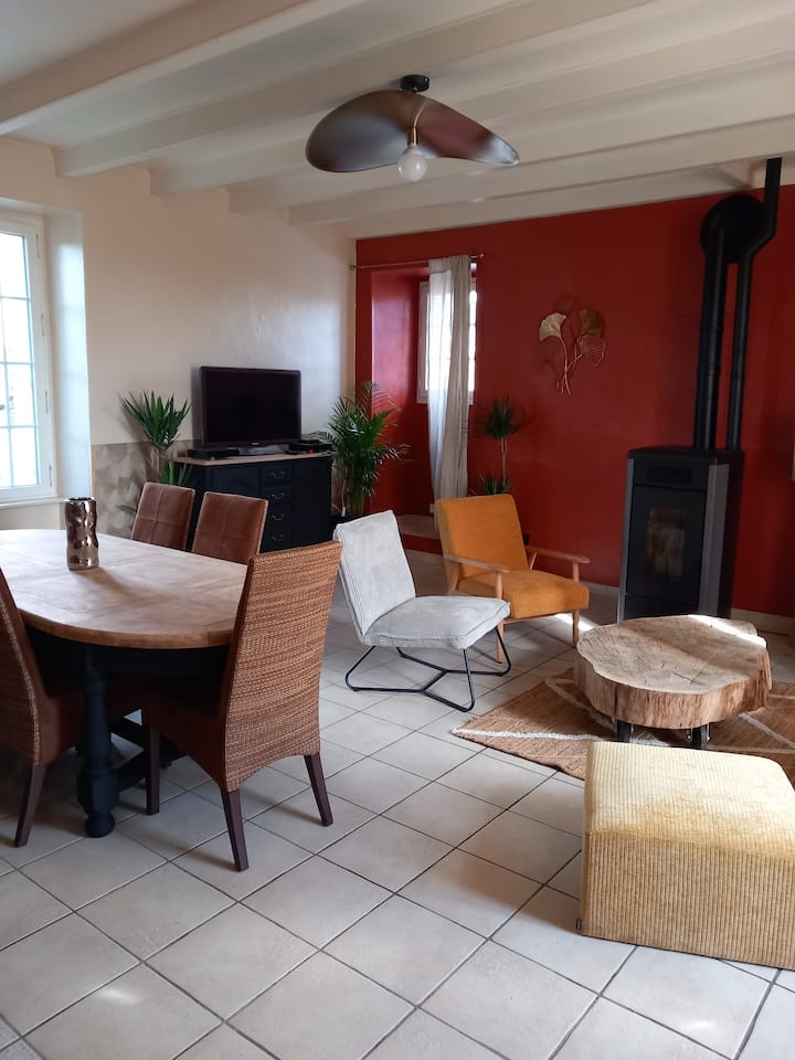Le Chat Rouge, Maison Avec Piscine Chauffée - Lamballe
