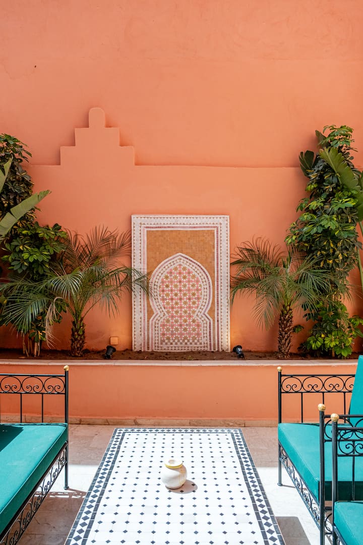 Havre De Paix à Guéliz Avec Terrasse Et Piscine - Morocco