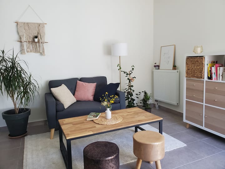 T2 Cosy Avec Terrasse, Vue Jardin Et Parking - Bayonne
