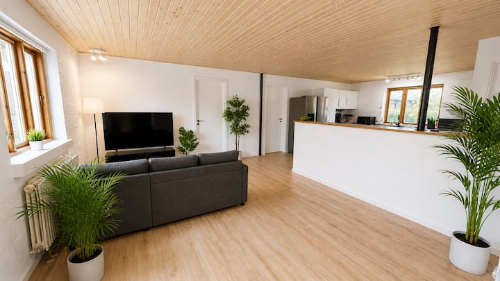 New Beautiful 2026 House With 3bdr & Free Parking - Odense