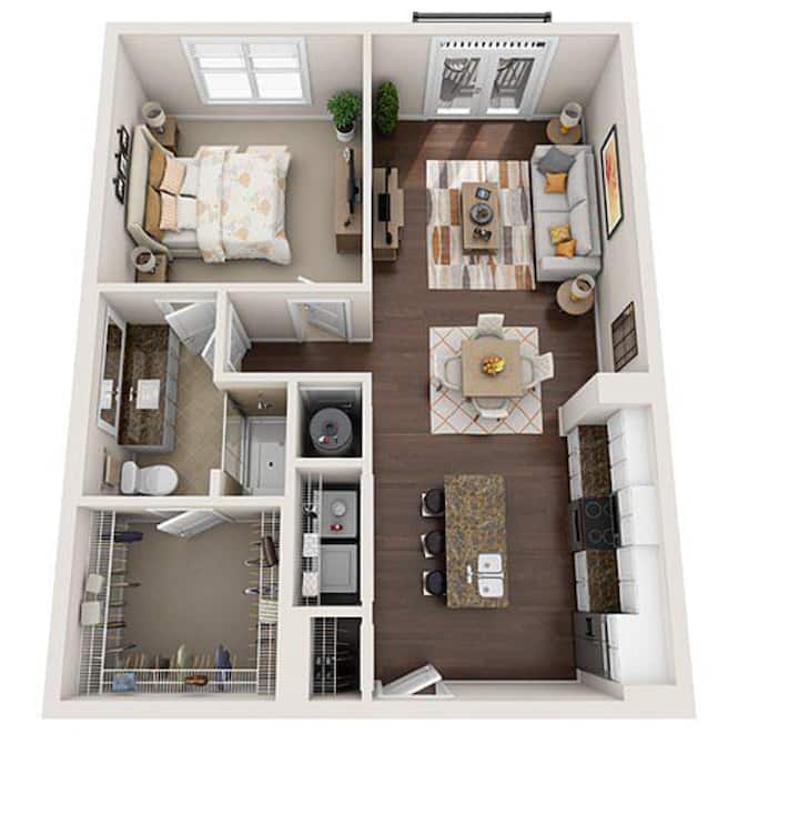 Cary 1br W/ Patio • Walk To H Mart & Publix - Cary, NC