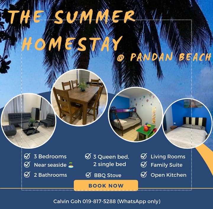 3 Bedroomthe Summer Homestay @ Pandan Beach - Lundu