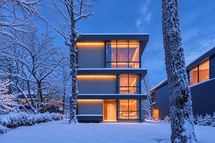 Panoramic View& Hinoki Bath|modern Garden Villa・e+ - Hakuba