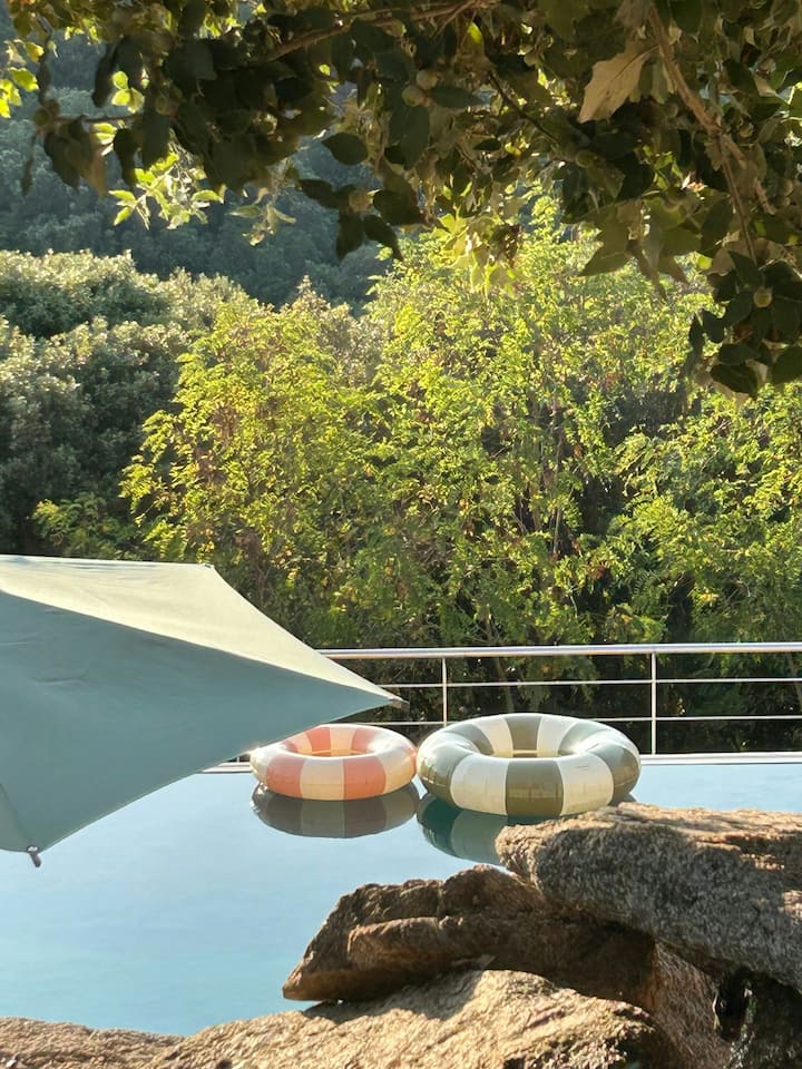 Corsican Hamlet With Pool Facing The Maquis - Serra-di-Ferro