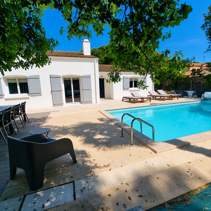 Villa Du Veillon - Piscine Chauffée Et Plage 600m - Talmont-Saint-Hilaire