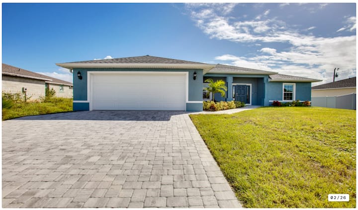 Brand New Comfortable Home In Cape Coral - Burnt Store Marina