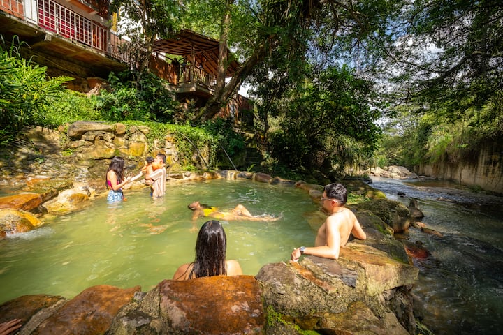 Cabaña Familiar+piscina+jacuzzi+pozos Naturales. - San Gil
