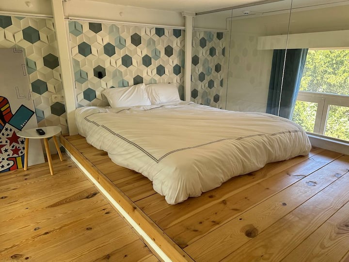 Church Loft Suite | Belfry View & Mezzanine - Mons
