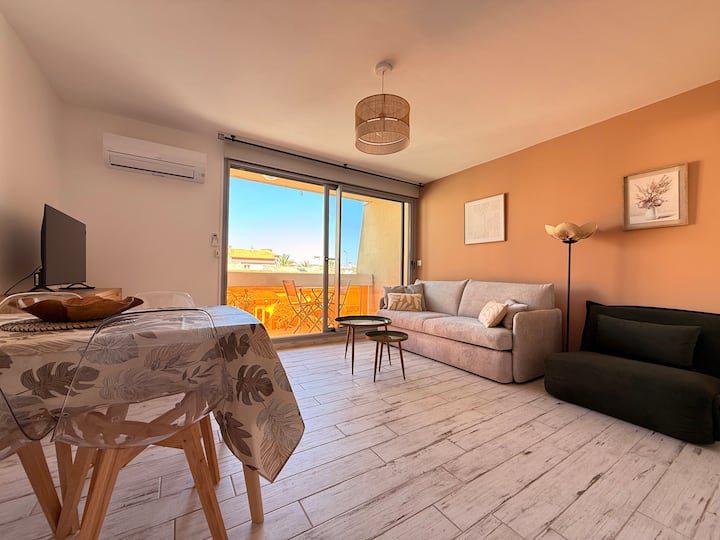 Studio 3 Pers Rénové, Accès Plage, Clim, Terrasse - Palavas-les-Flots
