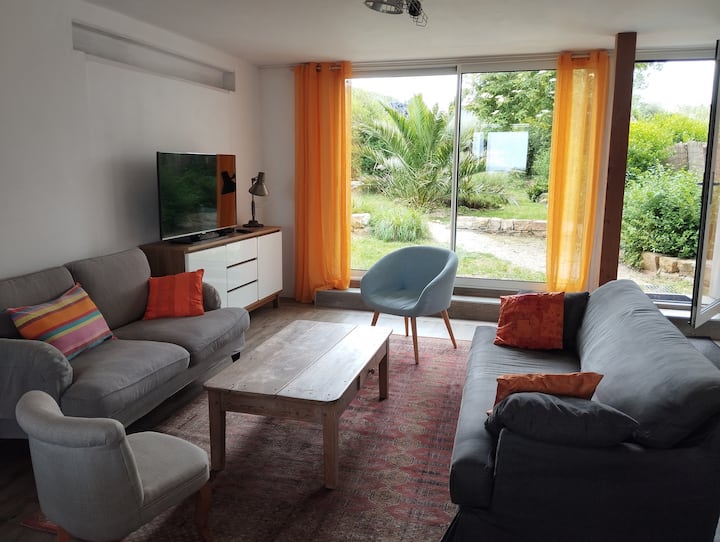 à L'ouest : Maison Avec Belle Vue Mer. - Plougasnou