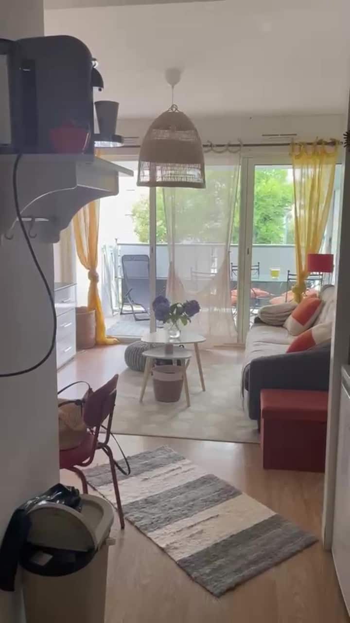 Joli Studio 24m2 + 9m2 De Loggia - Tarnos