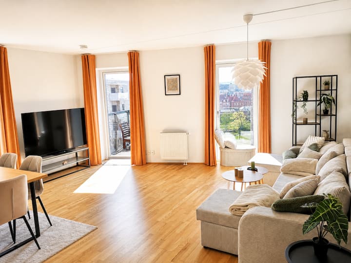 Penthouse Med 3 Værelser Og 2 Altaner I Aarhus C - Aarhus