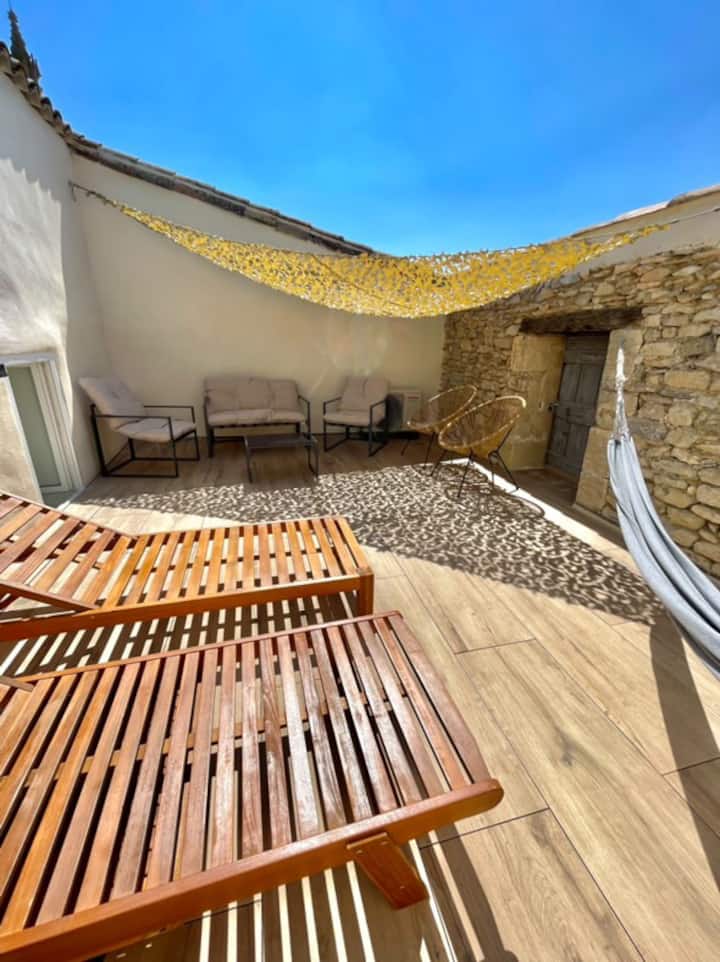 Maison De Village Rénovée Au Cœur De La Garrigue - Calvisson