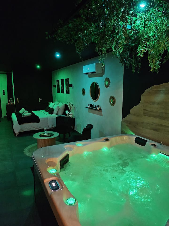 Suite Privative Avec Jacuzzi Et Espace Détente - Douai